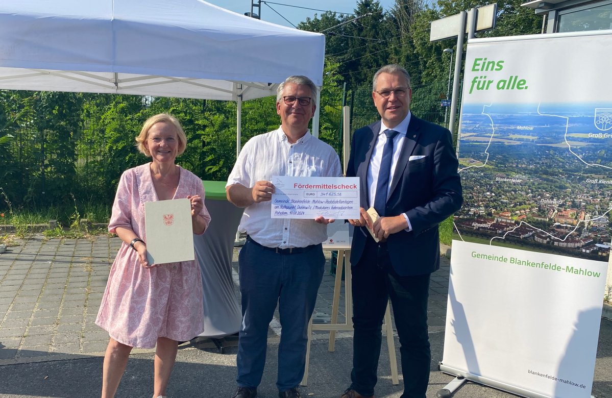 Fördermittel übergeben | Gemeinde Blankenfelde-Mahlow
